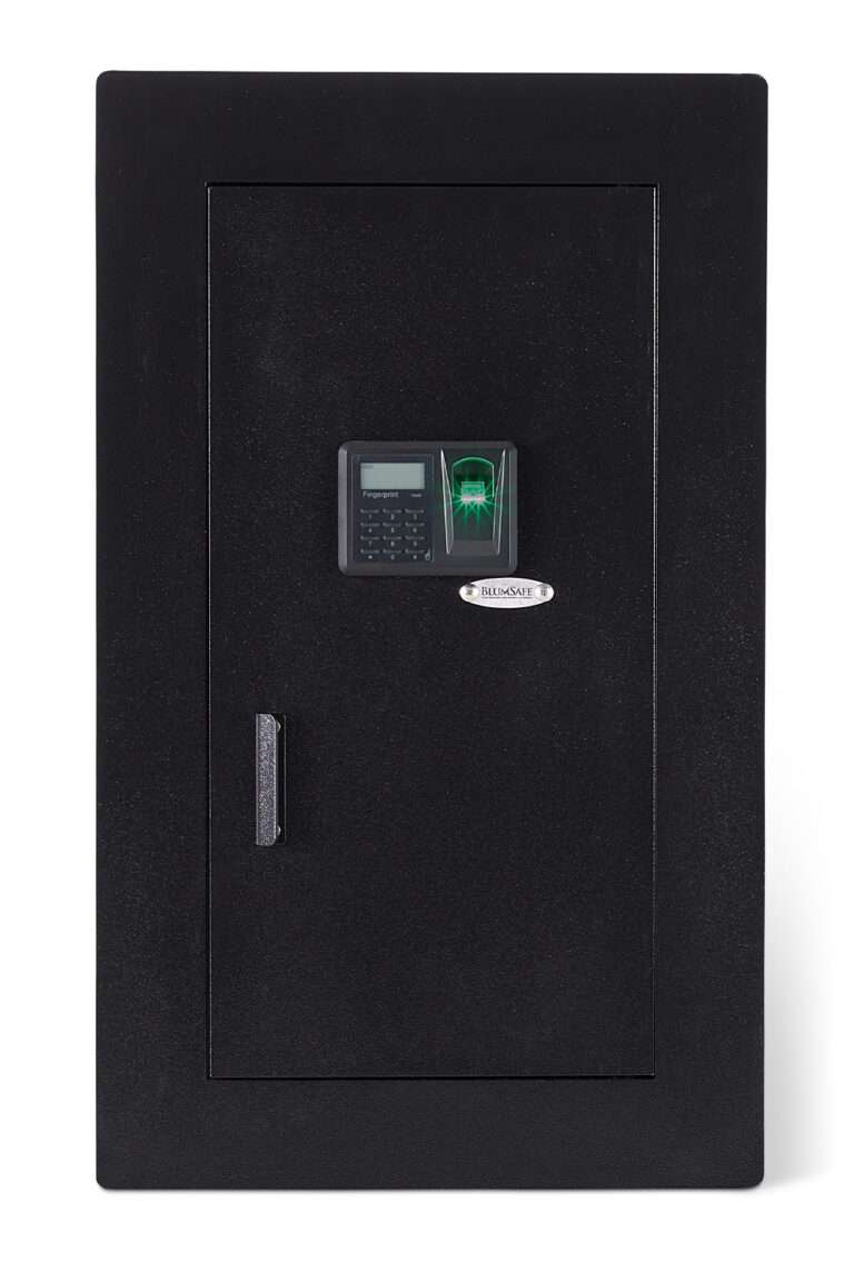 Deep Built-In Safe for Walls and Cabinets With Biometric Lock