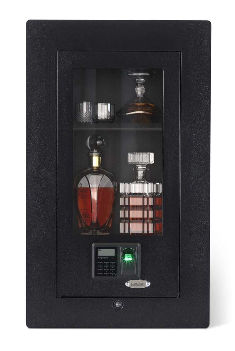 Deep Built-In Safe for Walls and Cabinets With Biometric Lock